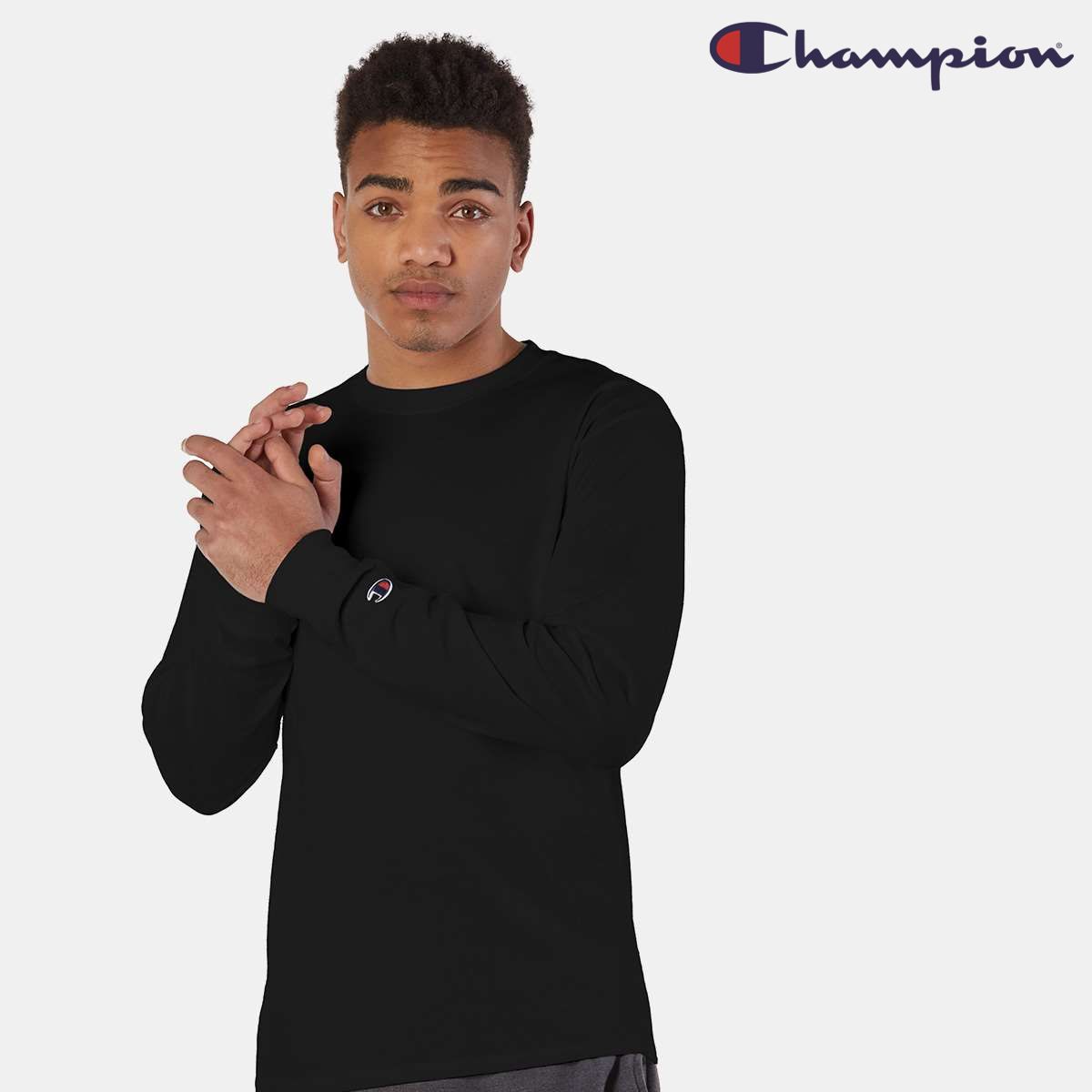 Champion Cotton Long Sleeve Tee (US Size) | T-SHIRT.COM.HK